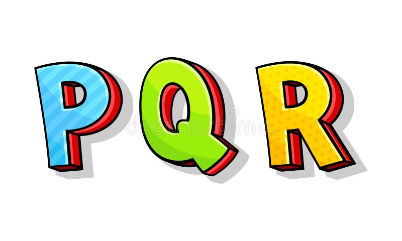 Colorful Font with Volume Letters Isolated on White Background Vector ... Colorful Font with Volume Letters Isolated on White Background Vector ...
