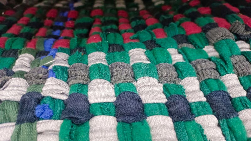 Colorful Foot Mat Fabric Texture Stock Photo - Image of wallpaper ...