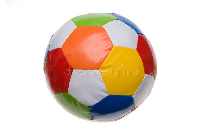 Colorful soccer ball stock image. Image of childhood, object - 572751
