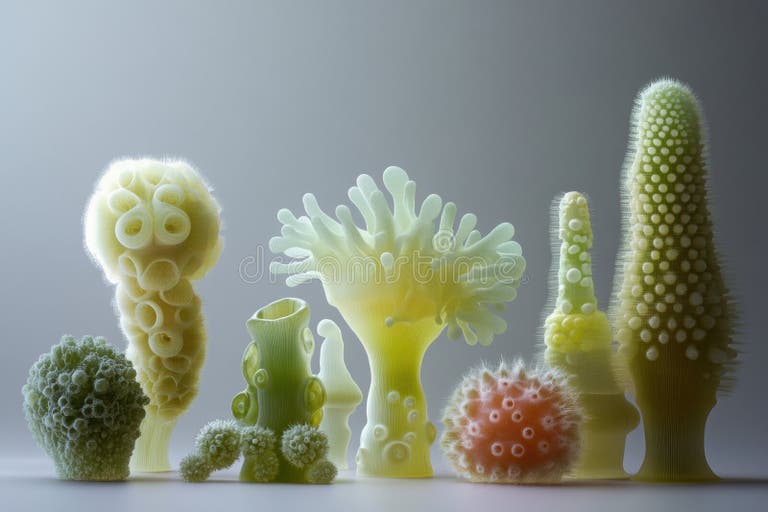 Sequence of Bacteria Evolution Showcasing Various Forms and Structures ...