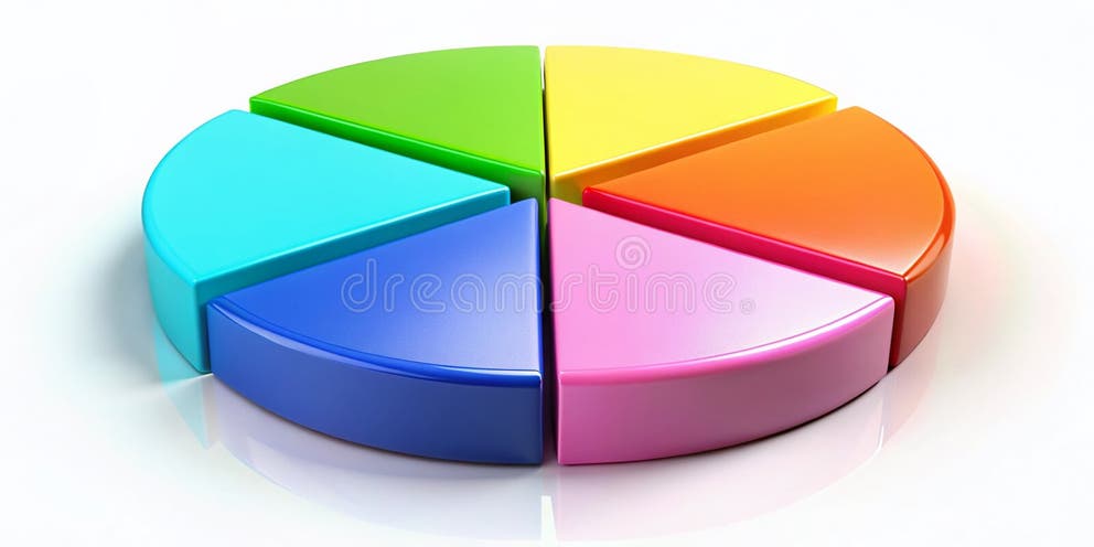 Colorful FourSection Pie Chart Visualizing Data Trends with a Vibrant ...