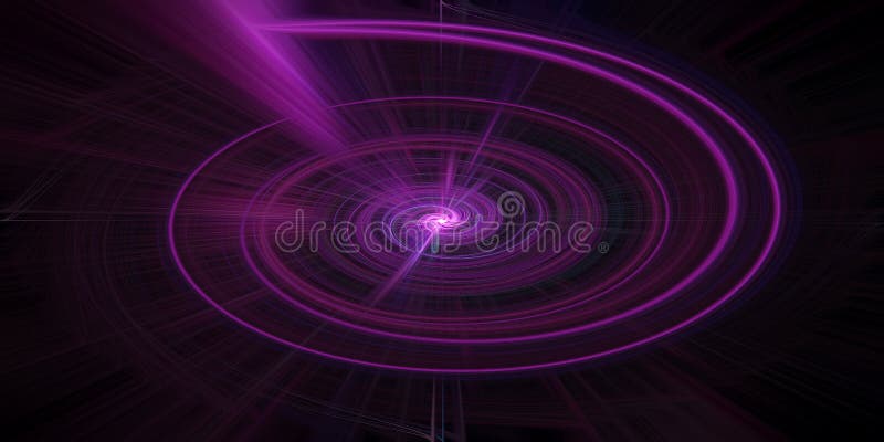 Colorful Fractal Abstract Fiber Circle Background Stock Illustration ...