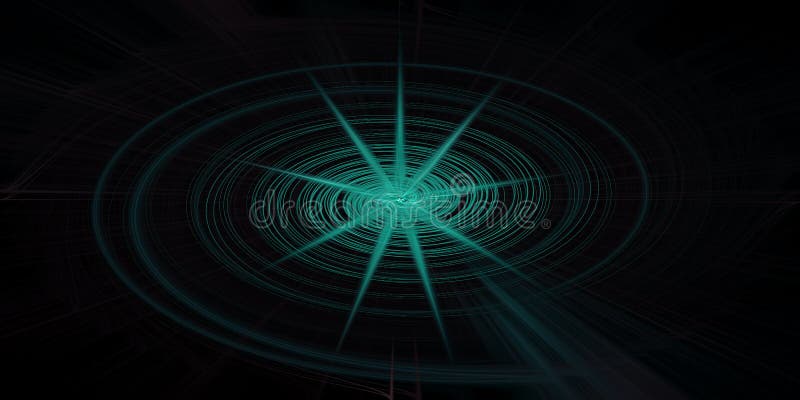 Colorful Fractal Abstract Fiber Circle Background Stock Illustration ...