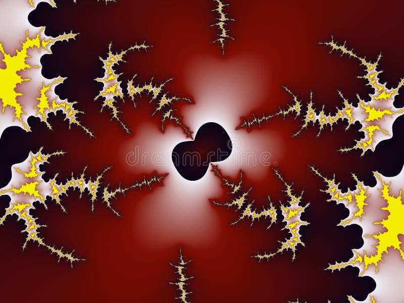 Red Yellow Fractal, Stars, Lines, Abstract Texture, Graphics Stock ...