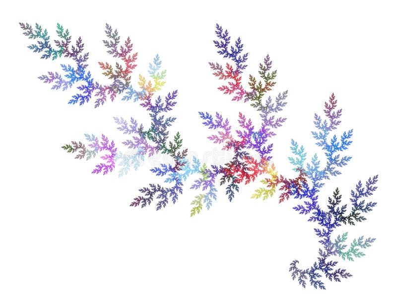 Colorful Fractal Branch, Fractal Pattern Stock Photo - Illustration of ...