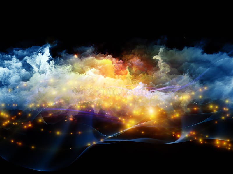 Colorful fractal clouds stock photo. Image of bright - 24220236