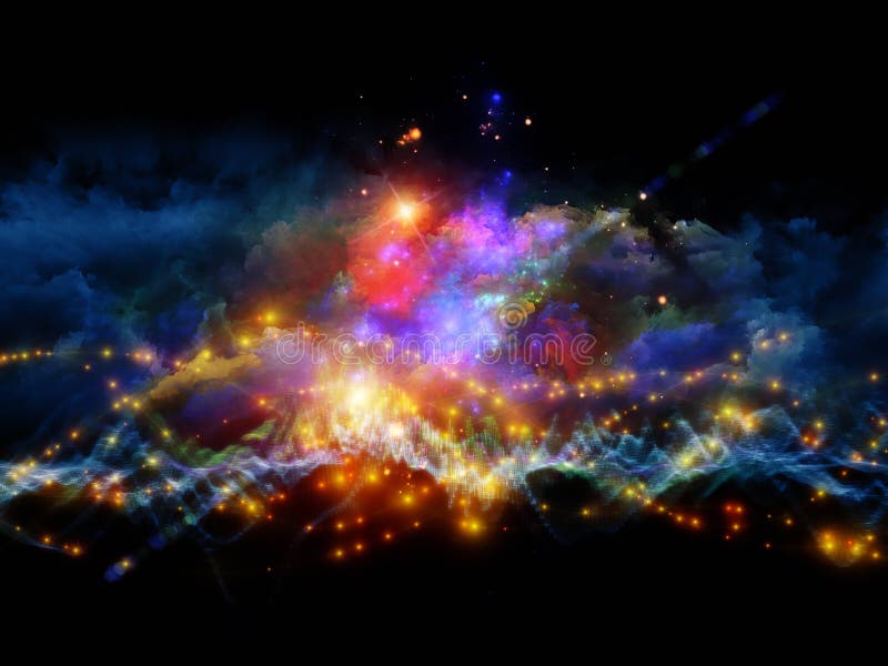 Colorful fractal clouds stock photo. Image of bright - 24220236