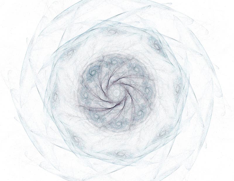 Colorful Fractal Rings, Digital Artwork Stock Illustration ...