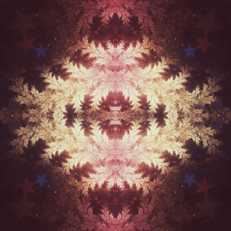 Colorful Fractal Tree Branches Stock Illustration - Illustration of ...