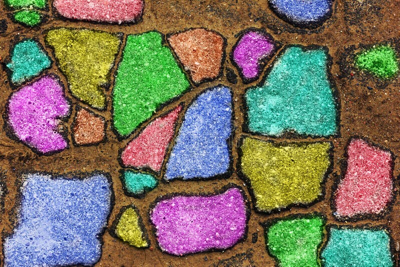 Colorful Fragments of Asphalt Stock Image - Image of color, blanket ...