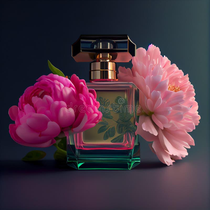 Colorful Fragrant Perfume in Flowers. Illustration Generative AI Stock ...