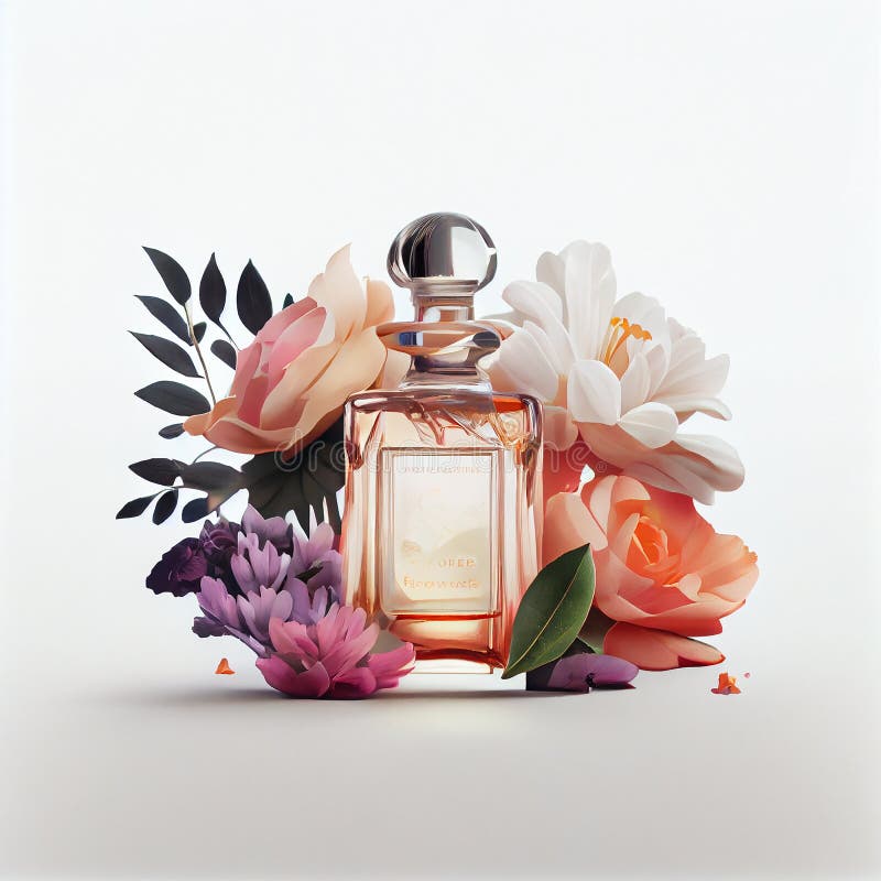 Colorful Fragrant Perfume in Flowers. Illustration Generative AI Stock ...