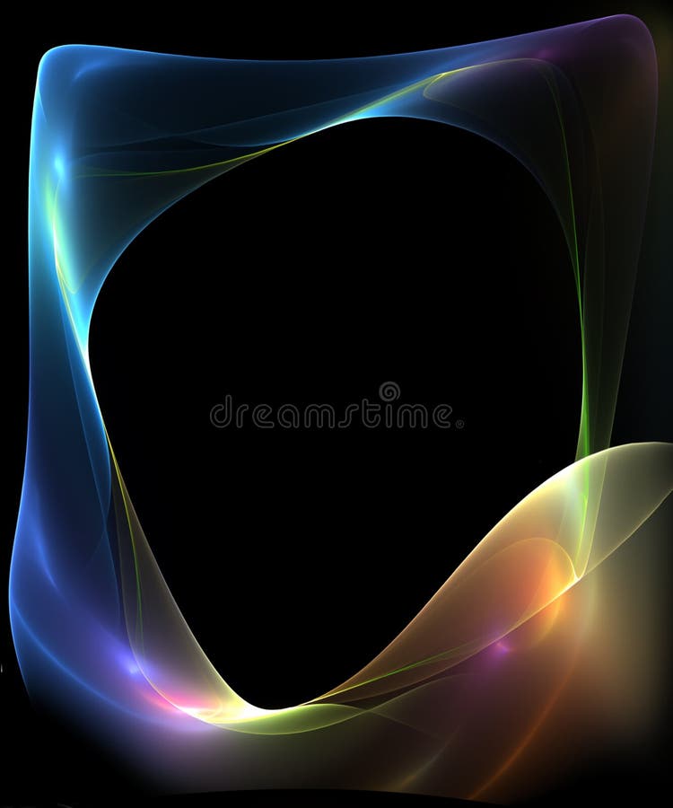 Colorful Frame with Leaves on Background Stock Vector - Illustration of ...