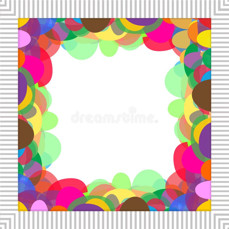 Colorful frame stock vector. Illustration of backgrounds - 48391756