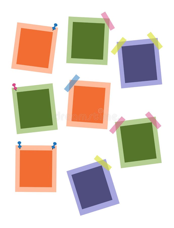 Colorful Frame Template for Text. Vector Stock Illustration ...