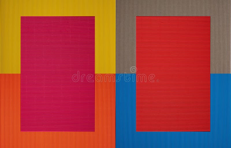 Colorful Frames, Corrugated Paper Cardboard, Copy Space, Template Stock ...