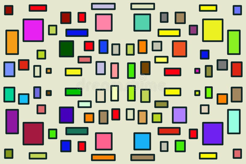 Colorful Quadrilaterals Background Pattern for Packaging, Wallpaper ...