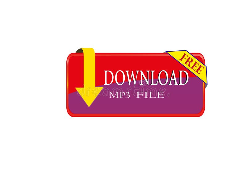Colorful Free Download Mp3 File Icon Web Button Stock Illustration ...