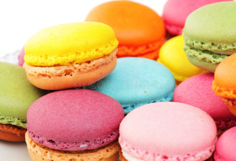 Colorful French macaroon stock photo. Image of pink, coconut - 27034728