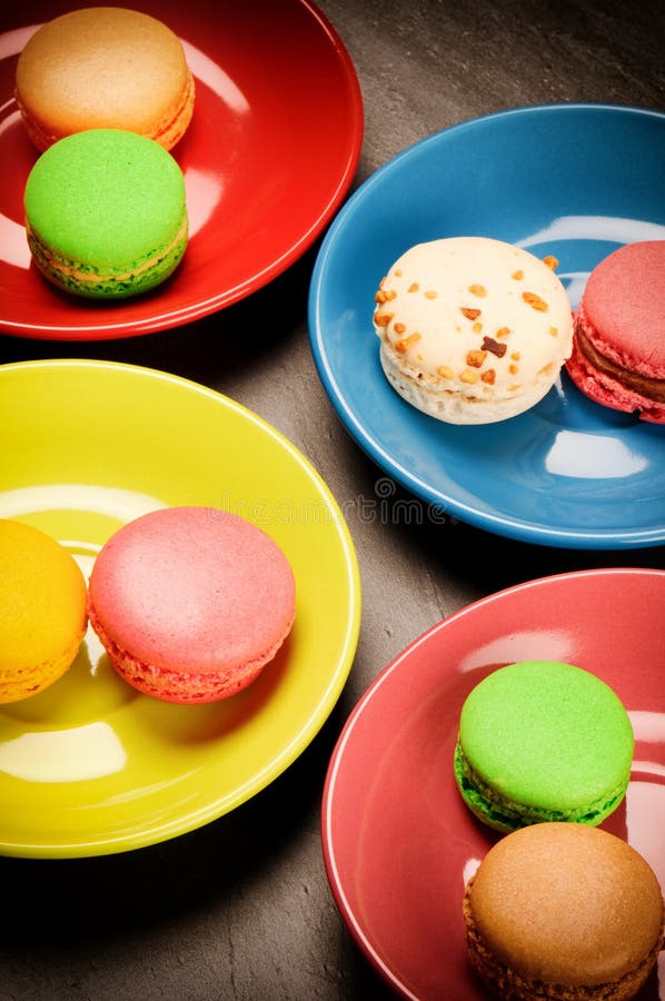 Colorful French macaroons stock image. Image of bakery - 29162403