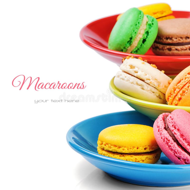 Colorful French macaroons stock image. Image of bakery - 29162403