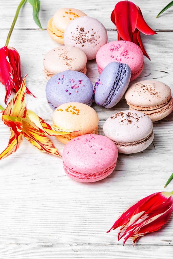 Sweet french macaroons stock photo. Image of gourmet - 92722418