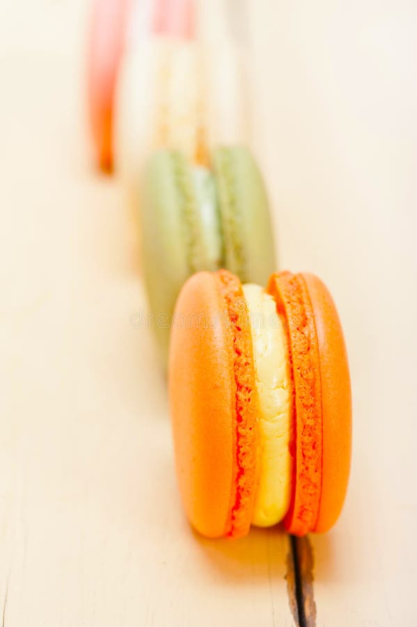 Colorful french macaroons stock image. Image of macaroon - 245521335