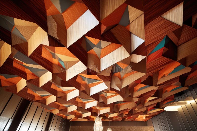 Colorful Fresco of a Mythological Scene on Ceiling Stock Illustration ...