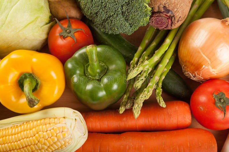 Colorful Fresh Mixed Vegetables Stock Image - Image of green, salad ...