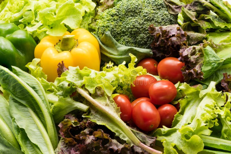 Colorful Fresh Organic Vegetables Stock Image - Image of product ...