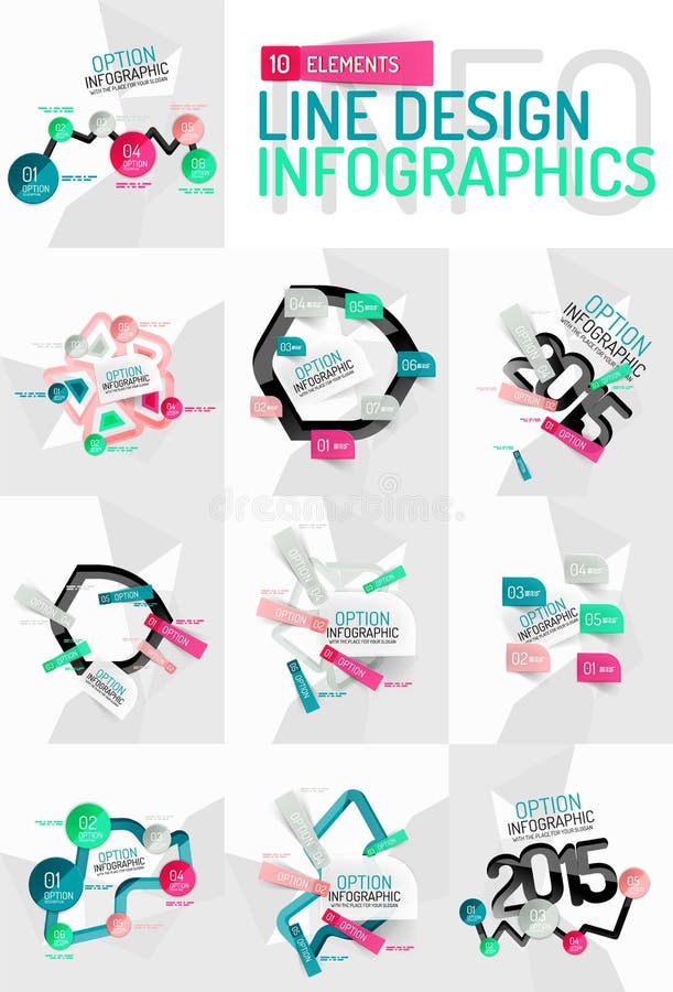Colorful Fresh Sticker Infographics Stock Vector - Illustration of ...