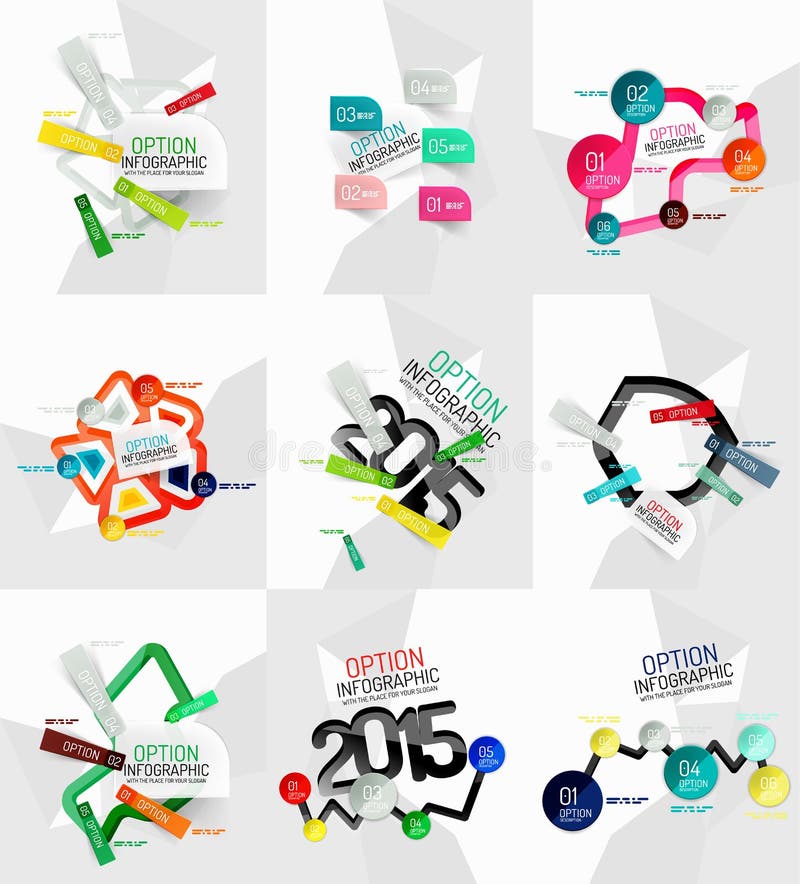 Colorful Fresh Sticker Infographics Stock Vector - Illustration of ...