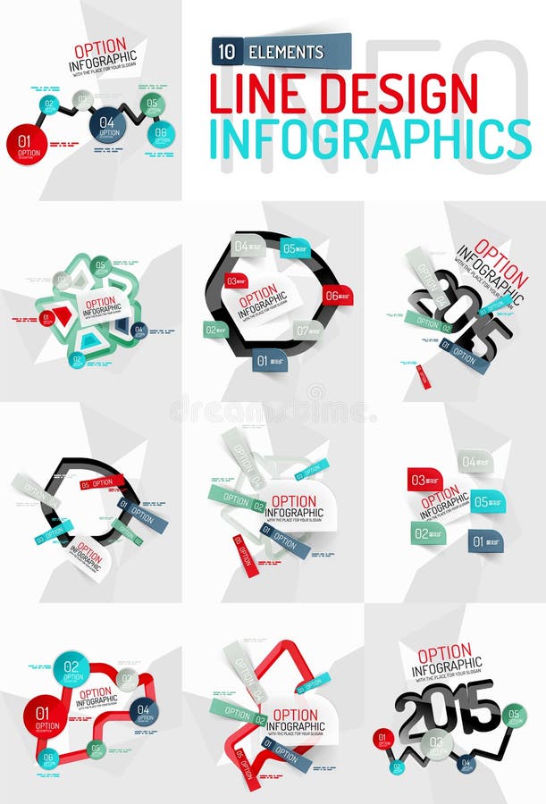 Colorful Fresh Sticker Infographics Stock Vector - Illustration of ...