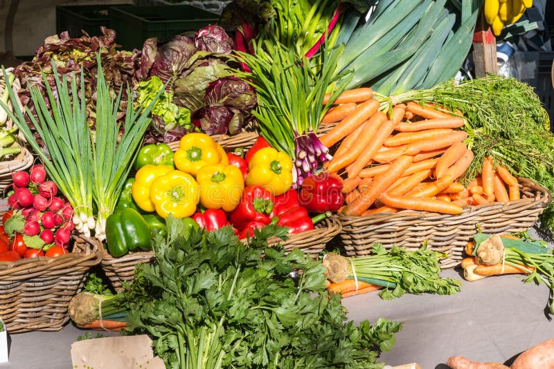 Colorful Fresh Vegetables for Sale Stock Image - Image of bunch, lollo ...