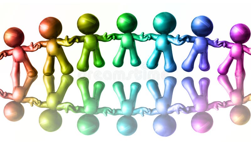 Colorful Friends Icon Figure Picture. Image: 8146064