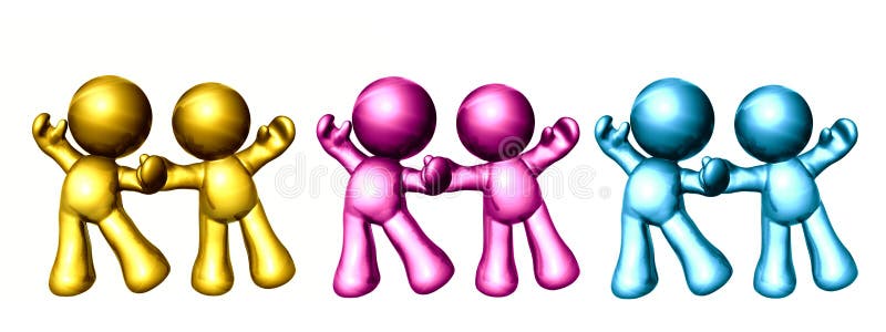 Colorful Friends Icon Figure Stock Illustration - Illustration of ...