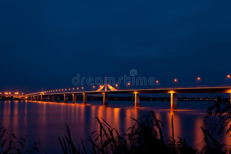 Colorful friendship Bridge stock image. Image of building - 46133945