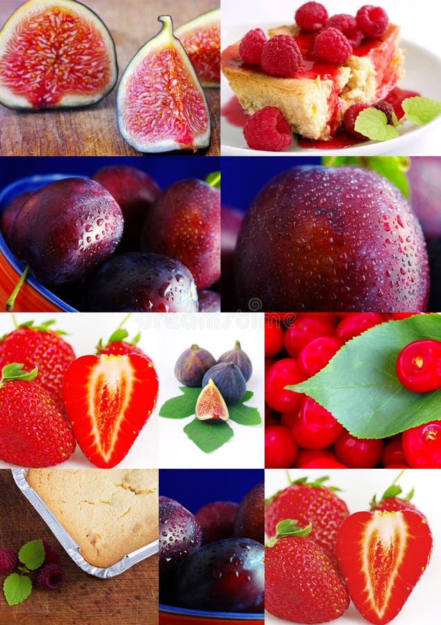 Colorful fruit collage stock photo. Image of fresh, health - 64192816