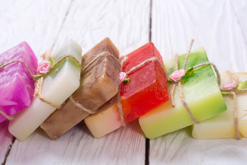 Colorful Fruit Handmade Soap Stock Image - Image of body, freshness ...
