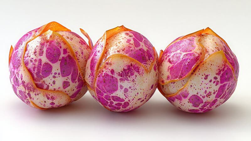 Colorful Fruit-Like Objects on White Background Stock Illustration ...