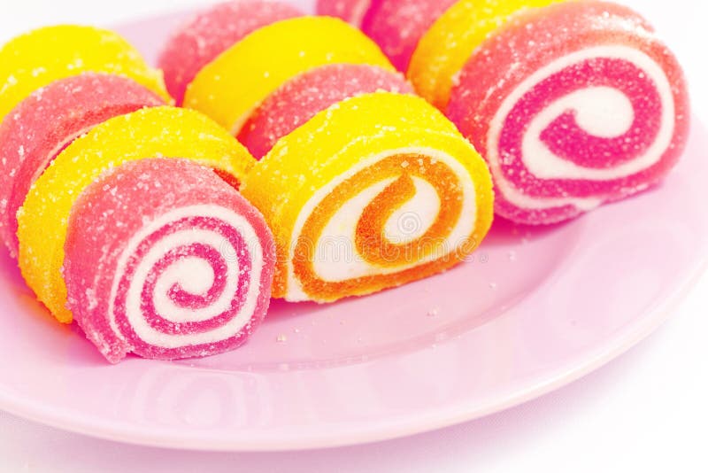 Colorful Fruit-paste Sweets Stock Photo - Image of candies, circle ...