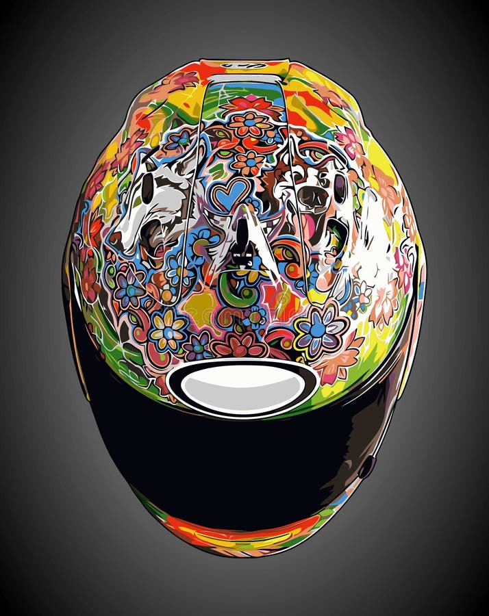 Black Full Face Motorcycle Helmet Stock Illustrations – 185 Black Full ...