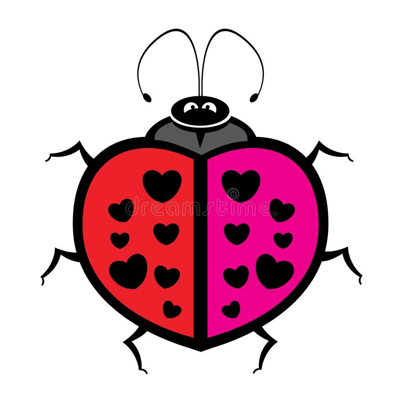 Colorful fun ladybug stock vector. Illustration of color - 77994287