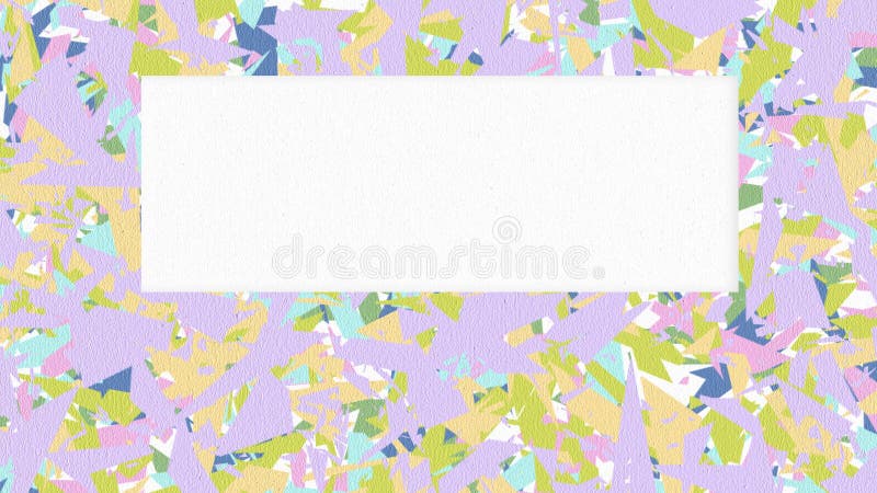 Colorful Funky Triangle Cuts Modern Pastel Collage on Wall Card. Stock ...