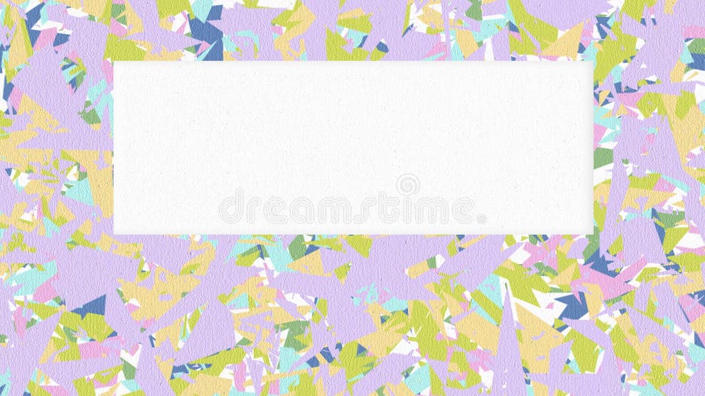 Colorful Funky Triangle Cuts Modern Pastel Collage on Wall Card. Stock ...