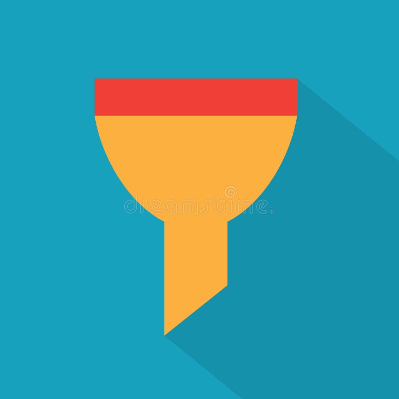 Funnel icon stock vector. Illustration of silhouette - 106822058