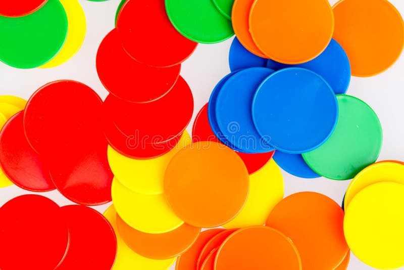 Colorful funny game chips. stock photo. Image of rough - 66948870
