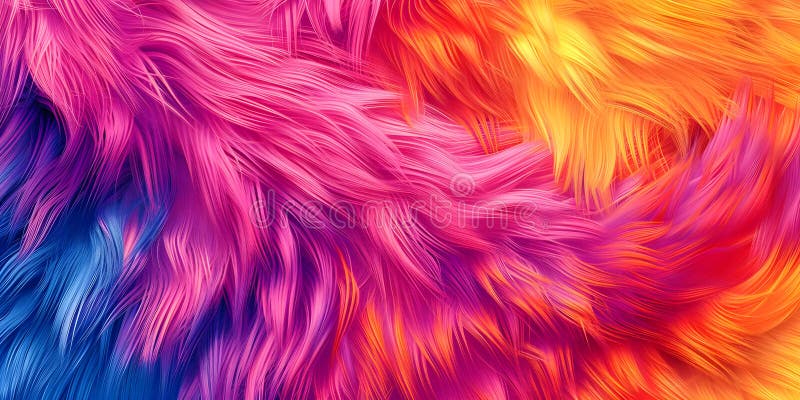 Colorful Fur Texture Pattern Background - Ai Generated Stock ...