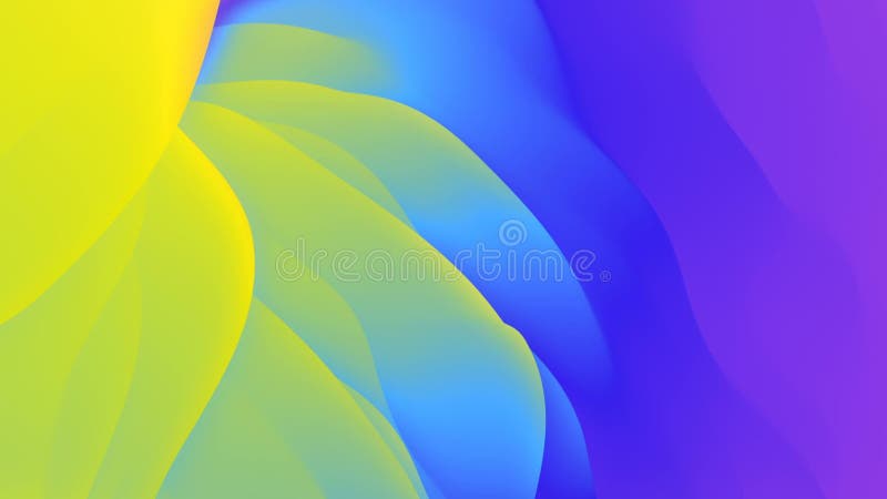 Colorful Flat Curved Surface Seamless Loop Animation. 3d Rendering HD ...