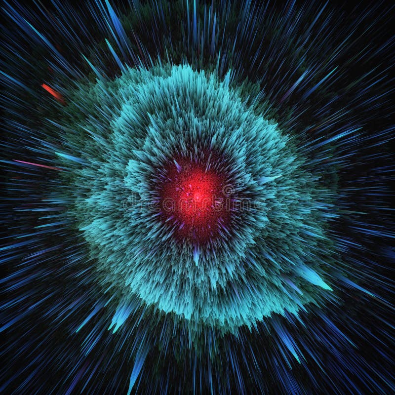 Cosmic Supernova Star 3D Visualization Art Work Spectacular Abstract ...